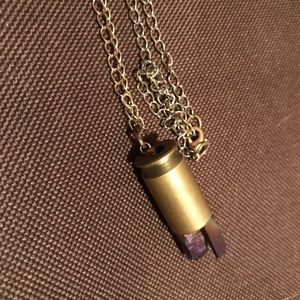 Jewelry | Bullet Shell Crystal Necklace | Poshmark